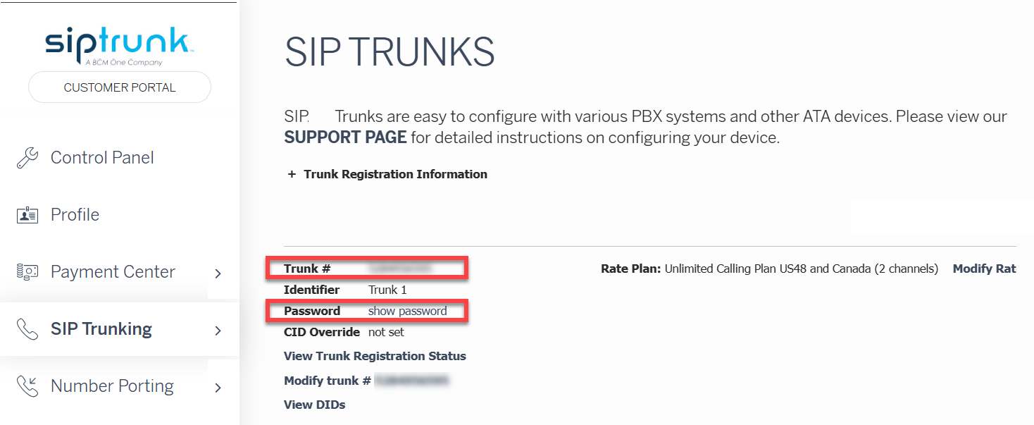 WIN-911 Workspace – SIPTRUNK